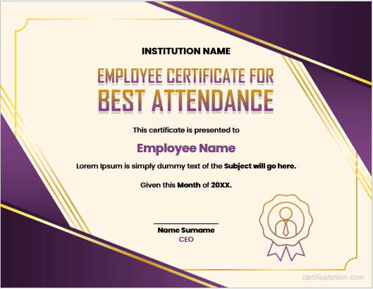 Certificate Of Appreciation Wording For Employees
