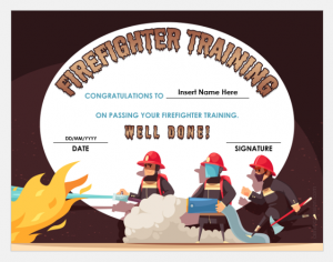 Firefighter Training Certificate Templates for Word | Free