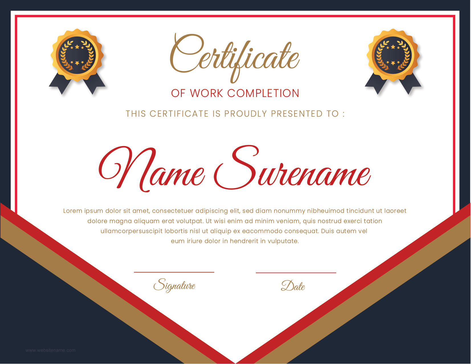 20+ Work Completion Certificate Templates for Word | Edit